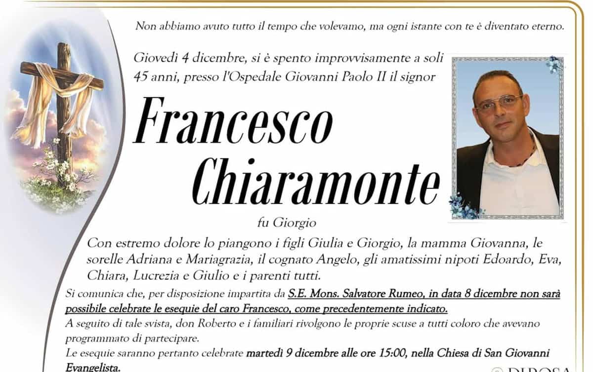 Modica, martedì i funerali di Francesco Chiaramonte: noto meccanico ...